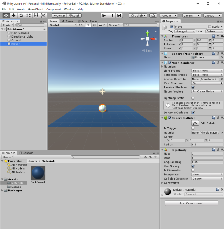 Roll-a-Ball(ボールの操作)～Unity～ | エンジニアのオタクトモblog