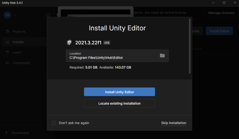 初めてのUnityインストール：完全ガイド - エンジニアのオタクトモblog